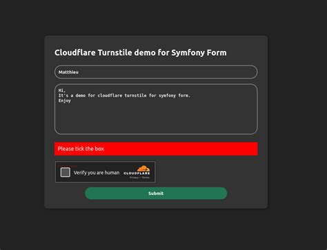 Pixelopencloudflare Turnstile Bundle Packagist