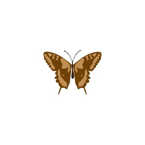 귀여운 나비 곤충 평면 그림 프리미엄 벡터
