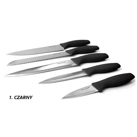 Set 5 Cutite Bucatar Evena Inox Negru Emagro