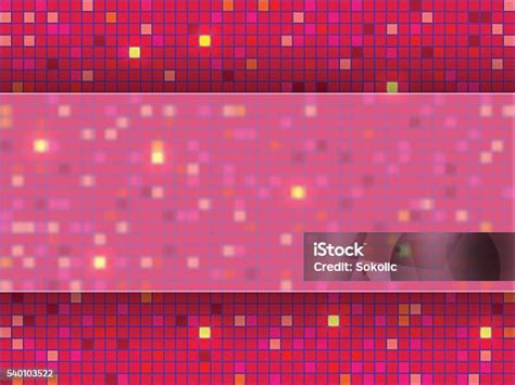 Ilustración De Fondo De Mosaico De Píxeles Rojos Ilustración Vectorial Y Más Vectores Libres De