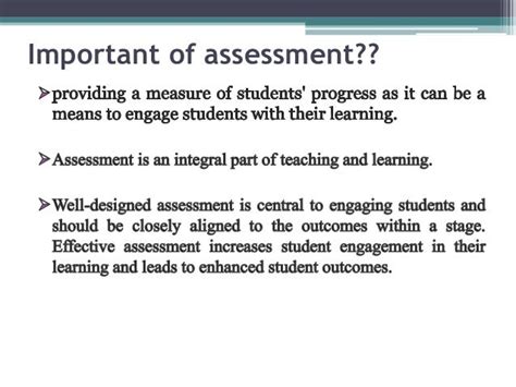 Introduction Of Teaching Assessment