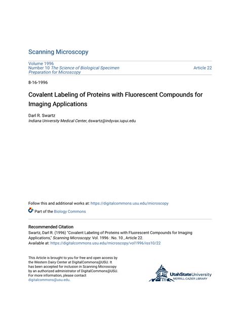 Covalent Labeling Of Proteins With Fluorescent Compounds For Imaging