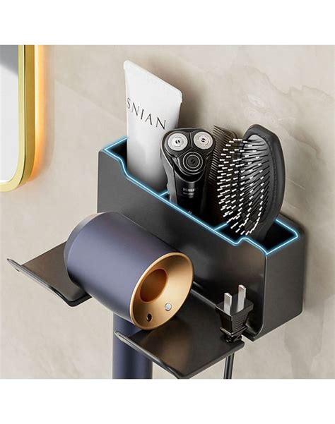 백포켓 무타공 헤어 드라이기 거치대 수납 Wbdef6b