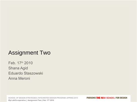 Idp Lab 2010 2 Assignment Ppt