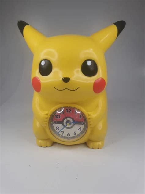 Vintage Seiko Pokemon Pikachu Talking Alarm Clock Not Working £4537