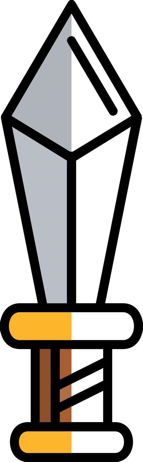 Dagger Filled Half Cut Icon 41669115 Vector Art At Vecteezy