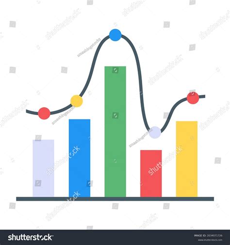 Bar Graph Relative Frequency Depicting Histogram стоковая векторная