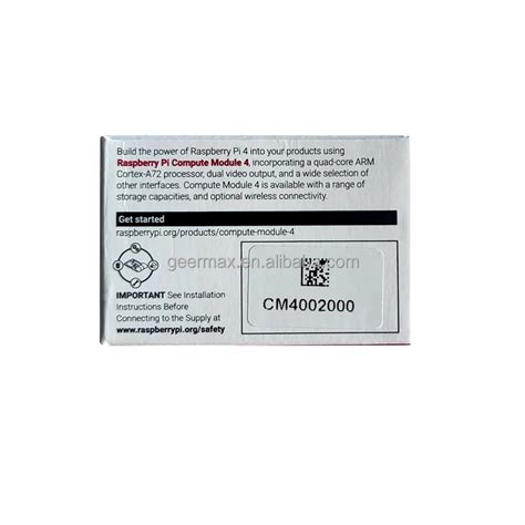 Raspberry Pi Cm4002000 2gb Lpddr4 Without Wifi Emmc Flash Online Video Interview Compute Module