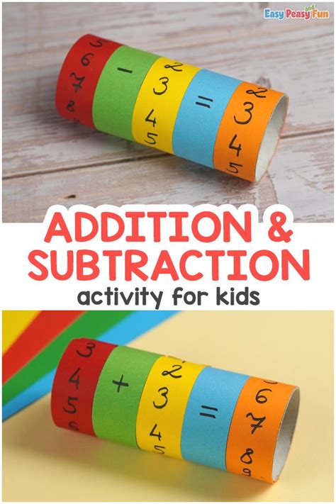 Addition And Subtraction Activity With A Toilet Paper Roll Subtraction Activities Basic