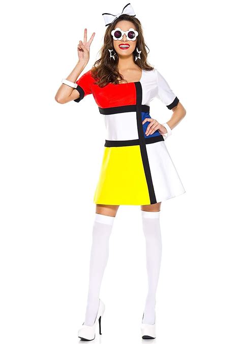Womens Sexy 60s Mod Muse Costume Dress Sexy Retro Costumes