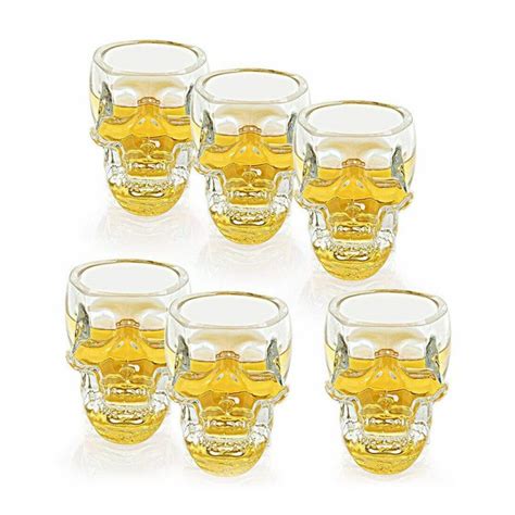Bar Krystal Kraniet Kop Shot Glas Kop Vodka Whisky Glas Kraniet Hoved