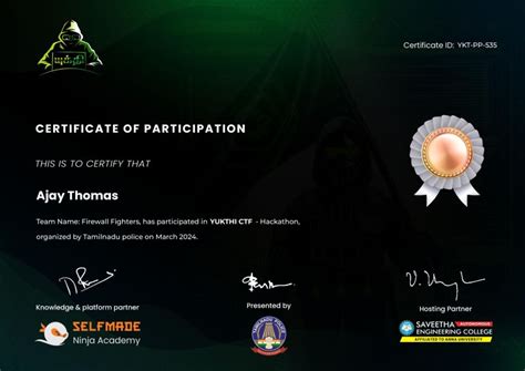 ctf cybersecurity hackathon networksecurity webapplicationsecurity… ajay thomas