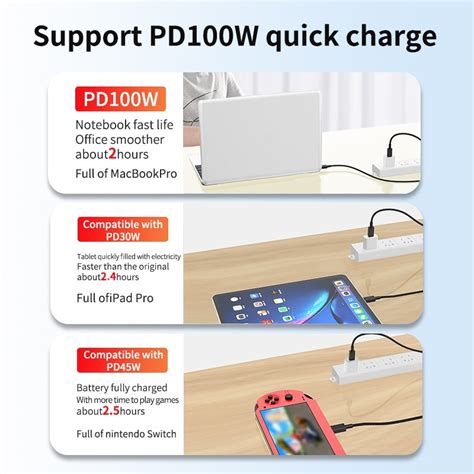 W USB C Type C To USB C Type C Fast Charging Data Cable Length M Black Alexnld Com