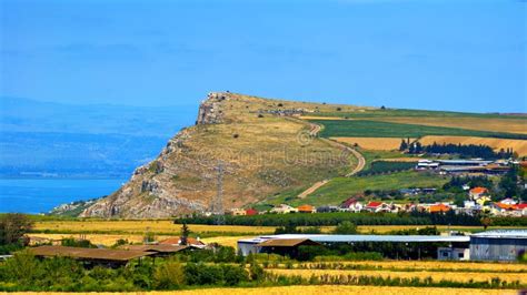 Landscape Of Mount Arbel Above The Sea Of Galilee Northeast Israel