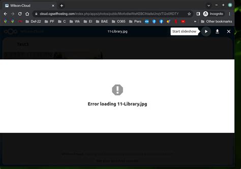 Error Loading From Photos 2 0 Album View Issue 1470 Nextcloud Photos GitHub