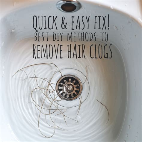 How To Unclog A Drain With Hair The Best Diy Solutions Diy Home Wizard