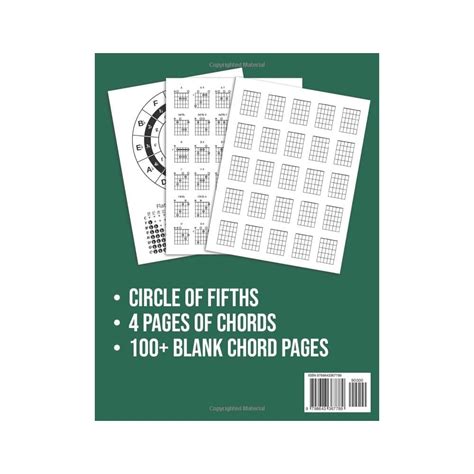 Guitar Chord Diagrams Notebook 100 Blank Guitar Comoros Ubuy