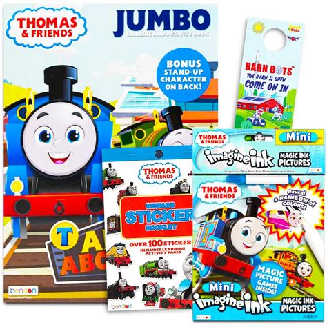 Thomas The Train Imagine Ink Book And Sticker Book Set Toytooth