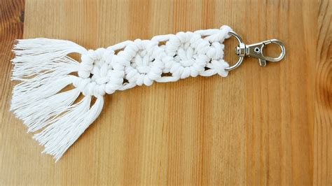 Macrame Keychain Easy Tutorial For Beginners YouTube