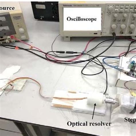 Experimental Step Up Of Accuracy Testing Of Optical Resolver Download