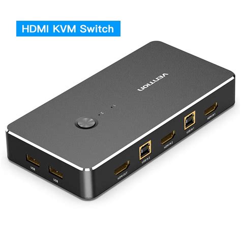 Vention HDMI KVM Switcher 4K 30Hz USB 2 0 Switcher Grandado