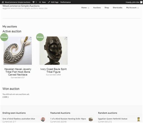 Woocommerce Auctions Wordpress Simple Auctions By Wpgenie Codecanyon
