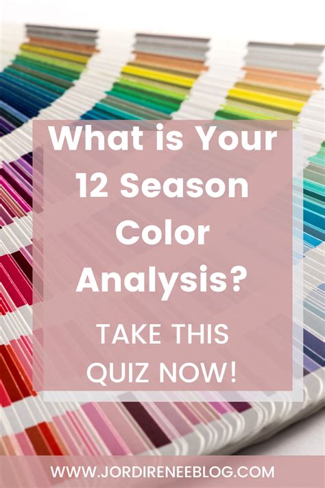 Find Your Perfect Colors 12 Season Color Analysis Quiz Color