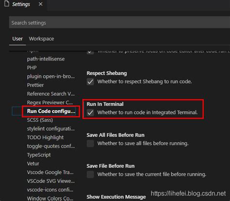 VSCode 扩展 Code Runner 插件 运行Typescript 开发者工具的使用技巧 极客文档