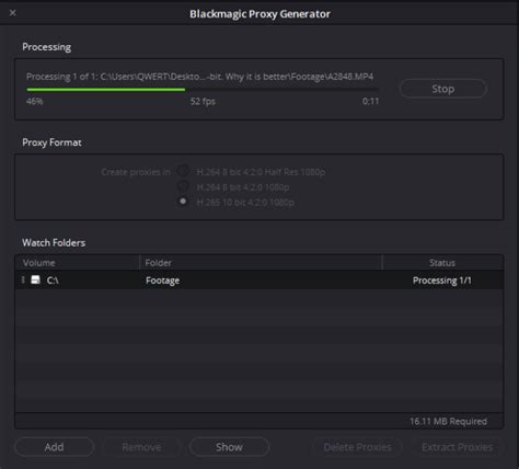 Blackmagic Proxy Generator How To Create 10 Bit Proxies Blog Bride
