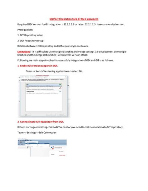 Odi Oracle Data Integrator And Git Repository Integration Basic