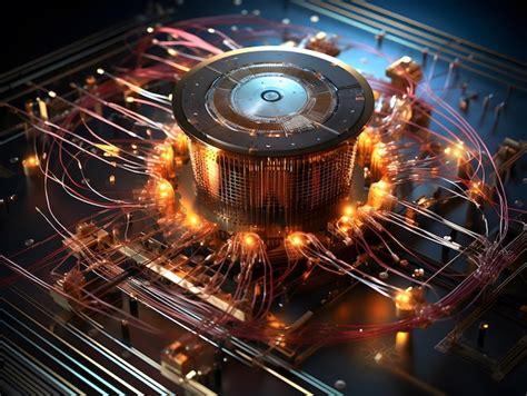 Premium Ai Image Data Storage Center Quantum Computing Database Cloud Computing Concept