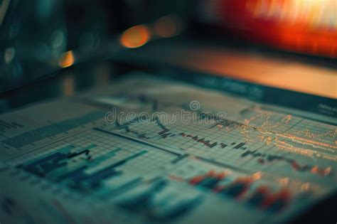 Computer Screen With Graphs Stock Image Image Of Monitor Graphics