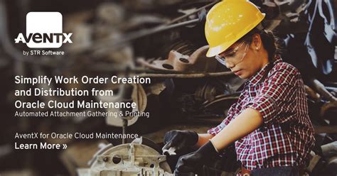 Aventx For Oracle Cloud Maintenance Str Software