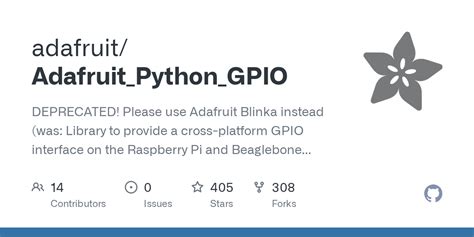 Github Adafruitadafruitpythongpio Deprecated Please Use Adafruit