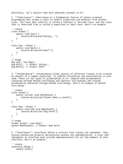 Adv C Pdf Inheritance Object Oriented Programming Class Computer Programming