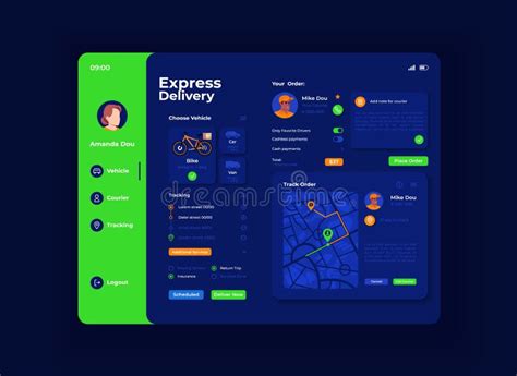 Order Details Smartphone Interface Vector Template Stock Vector Illustration Of Information