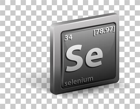 Selenium Chemical Element Chemical Symbol With Atomic Number And