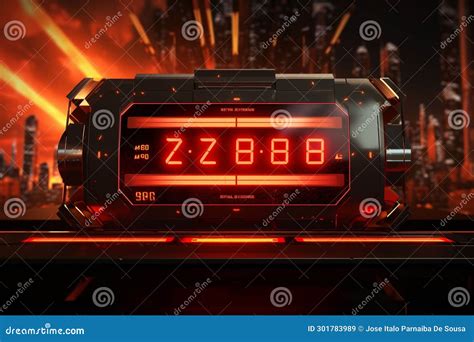Stylish New Years Countdown Timer With A Sleek Stock Illustration