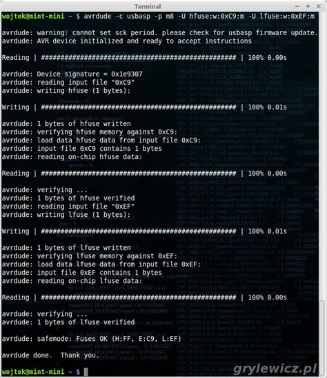 Programator AVR USBasp V Lcsoft I Linux Grylewicz Pl