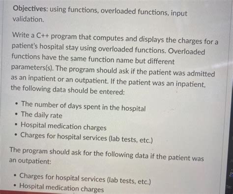 Solved Objectives Using Functions Overloaded Functions