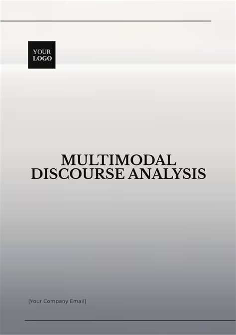 Free Multimodal Discourse Analysis Template To Edit Online