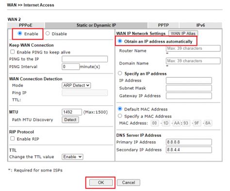 How To Enable Ethernet WAN Port On Vigor L Series Routers DrayTek FAQ