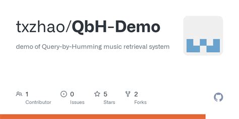 Github Txzhaoqbh Demo Demo Of Query By Humming Music Retrieval System