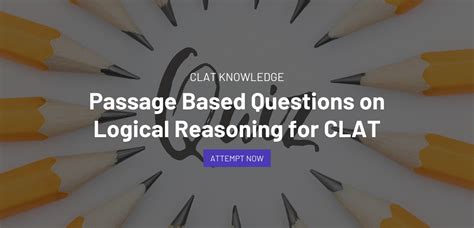 Passage Based Questions On Logical Reasoning For Clat