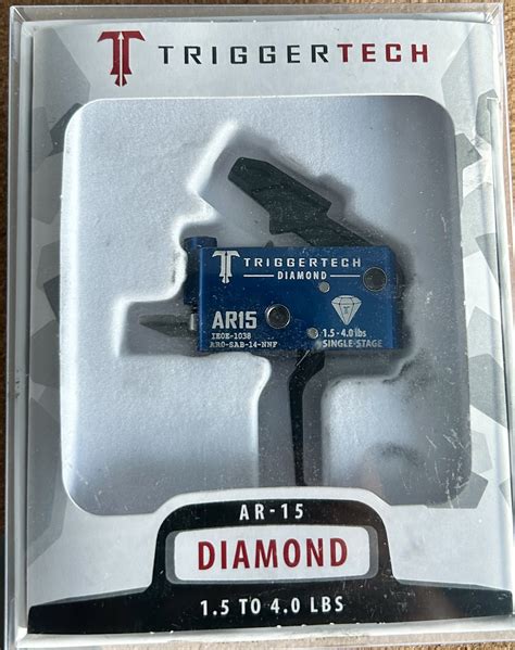 TRIGGERTECH AR Diamond Flat PVD Black Single Stage Akcesoria Do Broni CelPal