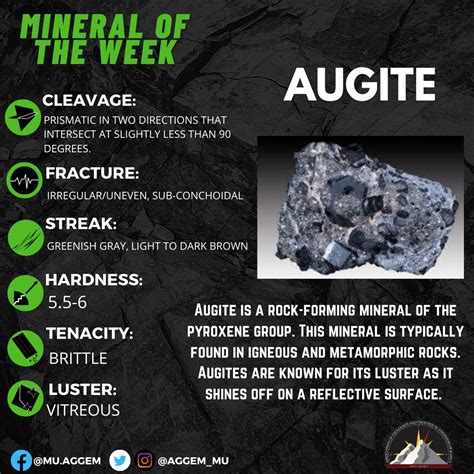 Want To Know More About Augite Check The Description And Image Below