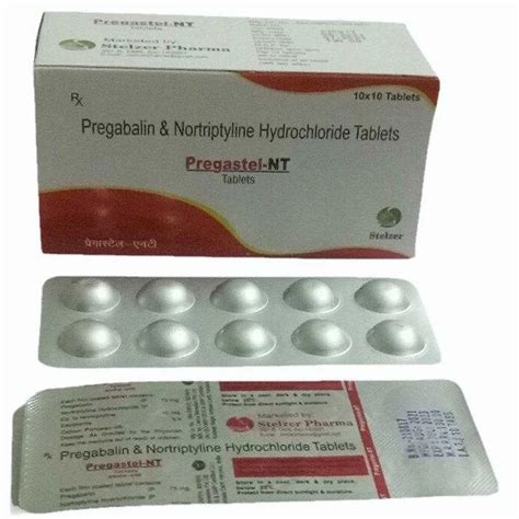 Pregabalin Nortriptyline Hydrochloride Tablets 75 Mg At Rs 205 Box In Amritsar