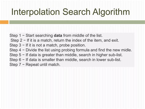 Searching Techniques In Data Structure And Algorithm Pptx
