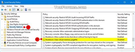 How To Clear Virtual Memory Pagefile At Shutdown In Windows Tutorials