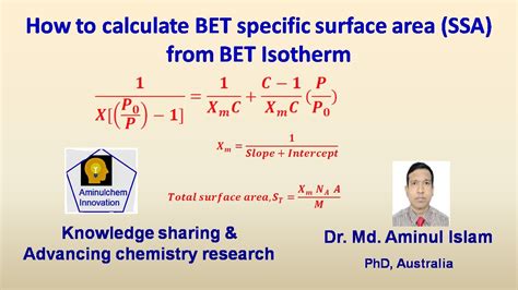 Bet Surface Area Calculation Example Bet Surface Area Calculation Example